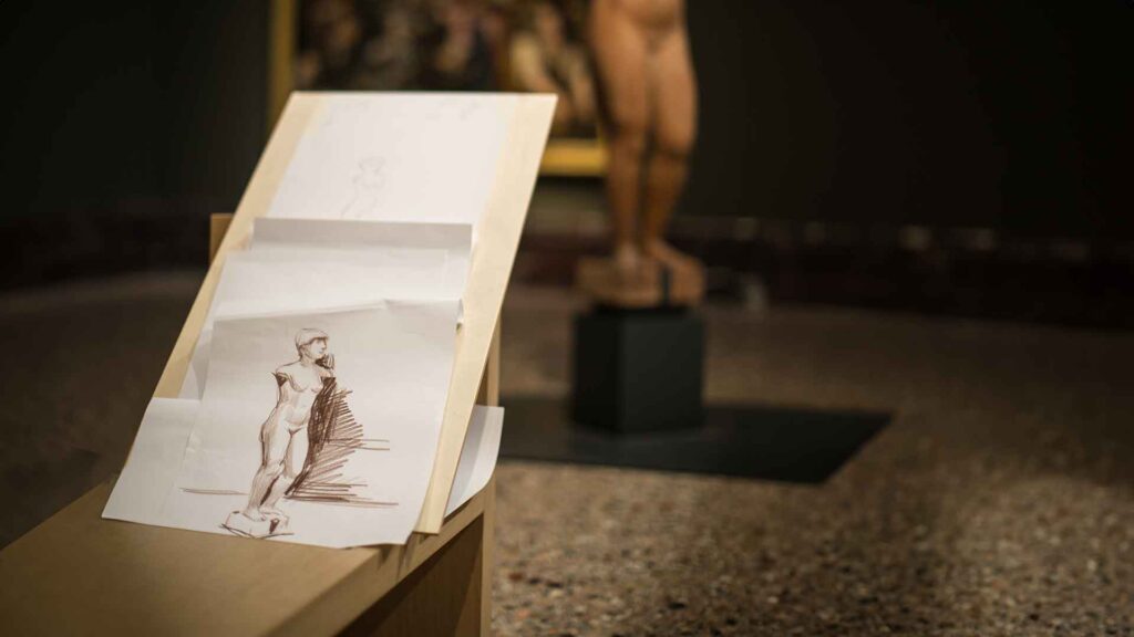 Brera drawing bench | Pinacoteca di Brera