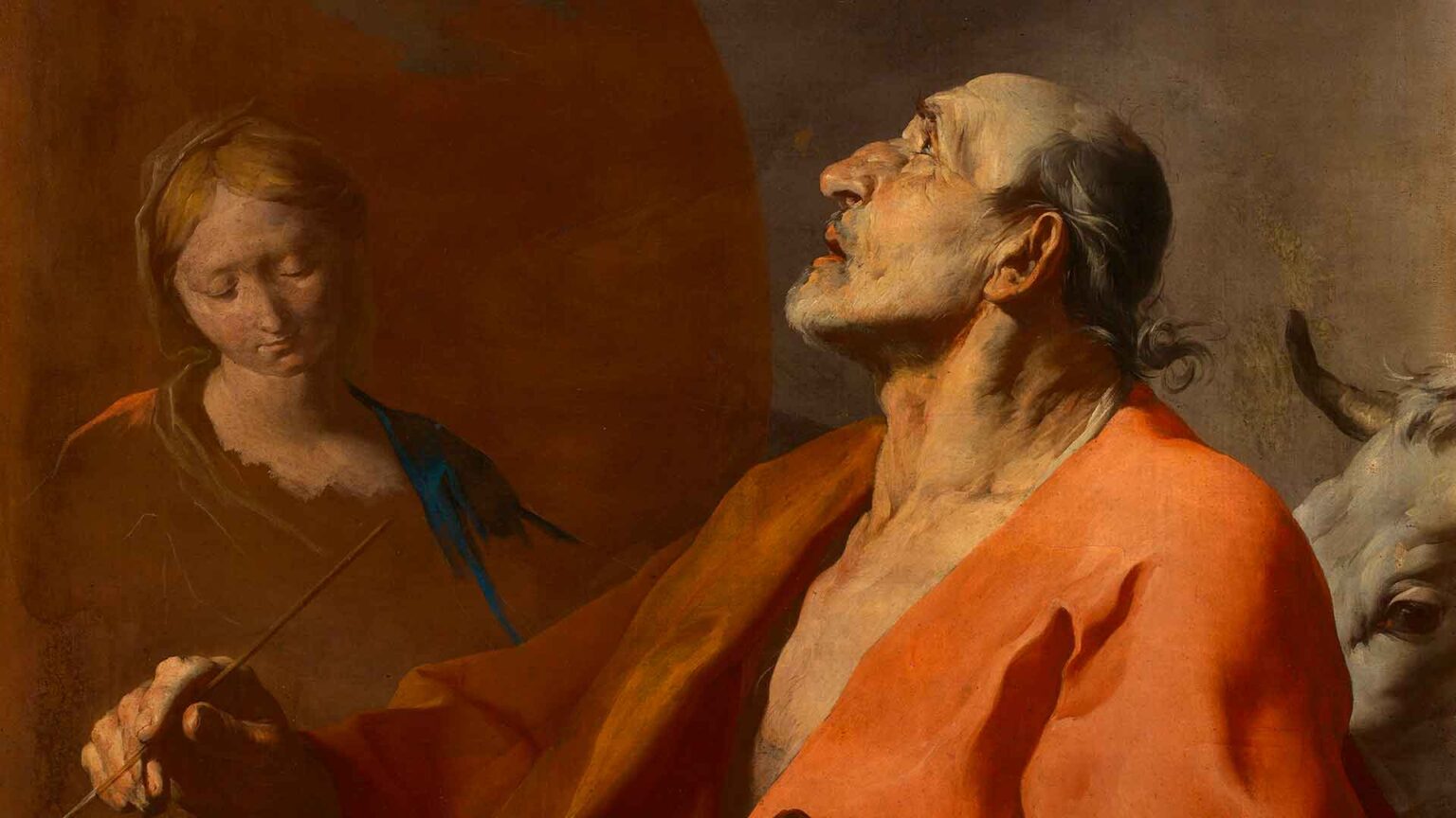 “San Luca mentre dipinge la Vergine” di Giuseppe Antonio Petrini ...
